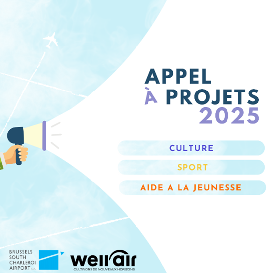 Brussels South Charleroi Airport lance la seconde édition de son appel à projets pour soutenir ...